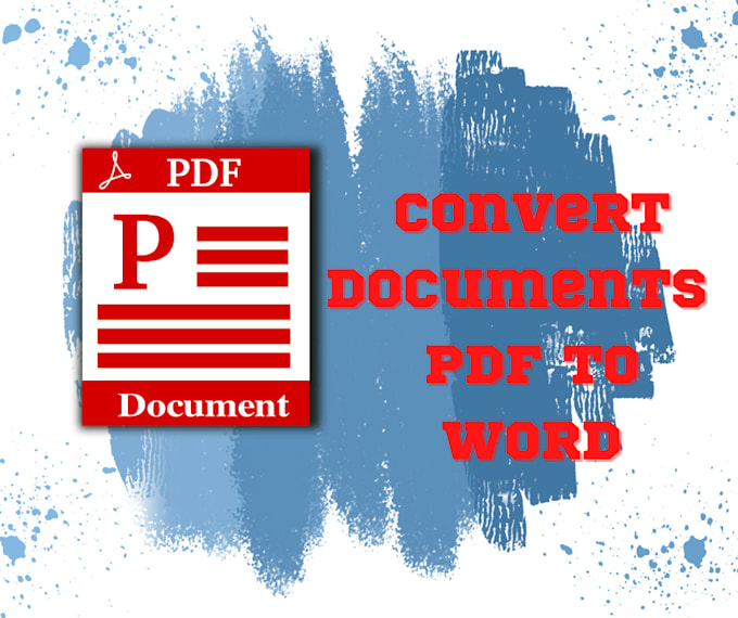 Convert document pdf to word by Alihameed17 | Fiverr
