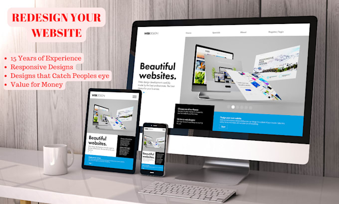 Redesign your existing website by Johnlinxdigital | Fiverr