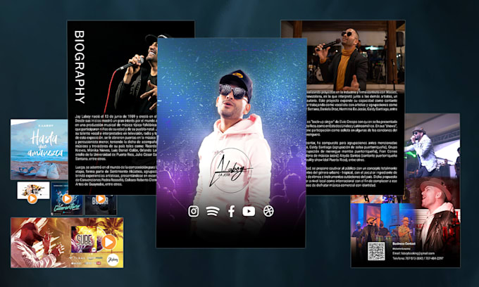 Design electronic press kit, media kit, epk, one sheet by Stefan ...