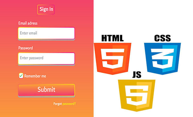 Vais créer une page de connexion html, css, bootstrap by Aymanelahkoul ...