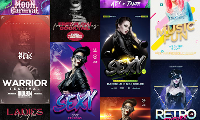 Creative poster and flyer design to make your event shine by Damski_19 ...