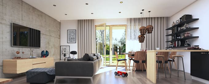 Make photorealistic architectural visualizations by Pixelprosc | Fiverr