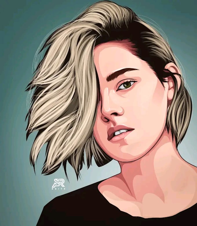 Draw awesome vector portrait of you by Aananggraen | Fiverr