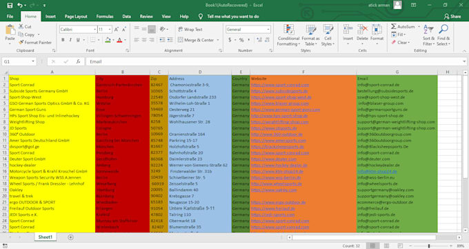 Do entry copy past typing pdf to excel excel data entry by Htmtm3 | Fiverr