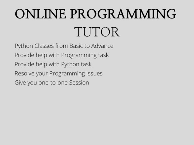 Teach You Python Programming From Very Basic To Advance By Kumaravi44