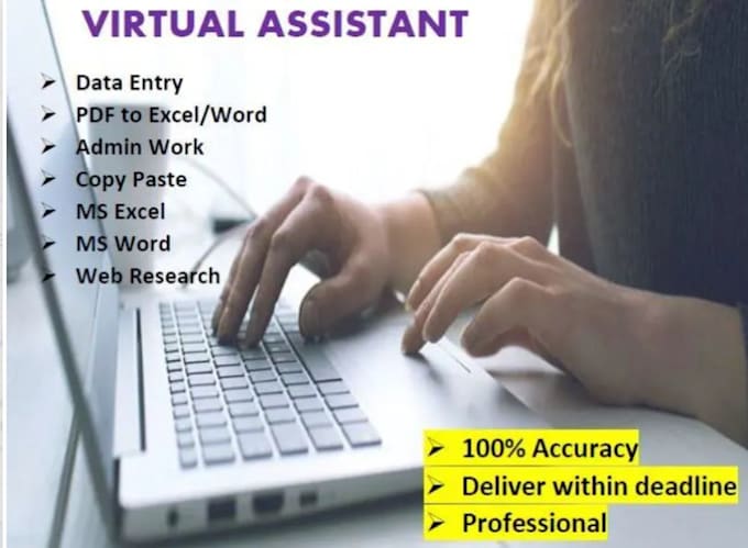 Do professional typing service data entry, excel work, by Vimukthi002 | Fiverr