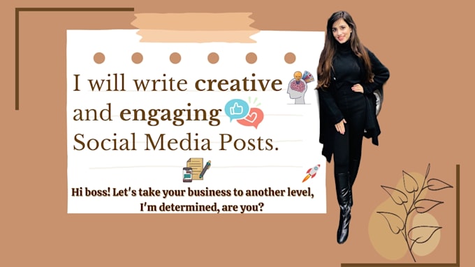 Write unique and engaging social media posts by Aadyasharma252 | Fiverr