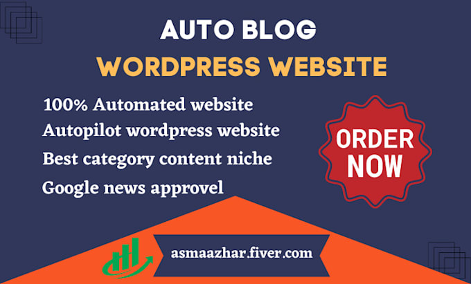 Design auto blog,autopilot wordpress autobloging website by Asma_azhar ...