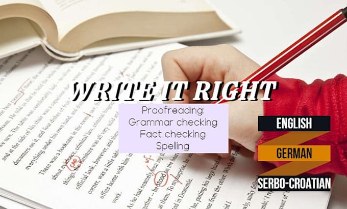 Check your grammar and correct it by Milanpaucic | Fiverr