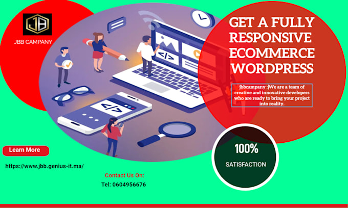Create business website ecommerce professional wordpress wix by ...
