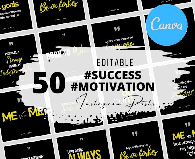 50 editable instagram success quotes posts, motivational quotes by ...