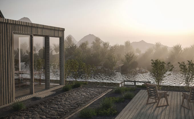 Design your exterior and render realistic with 3dsmax lumion by ...