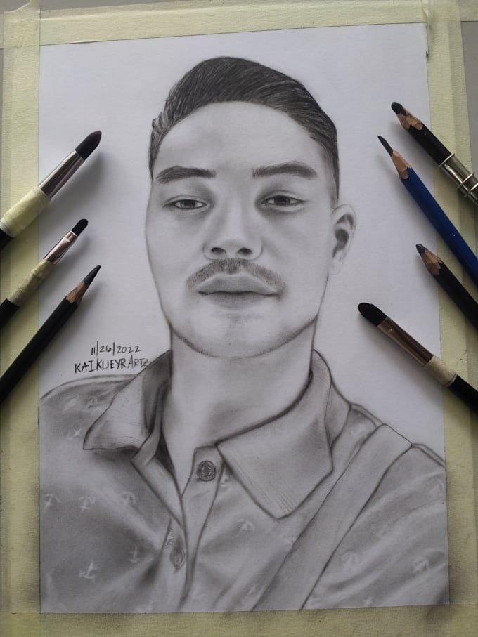 Draw semi realistic portraits by Kaiklieyr | Fiverr