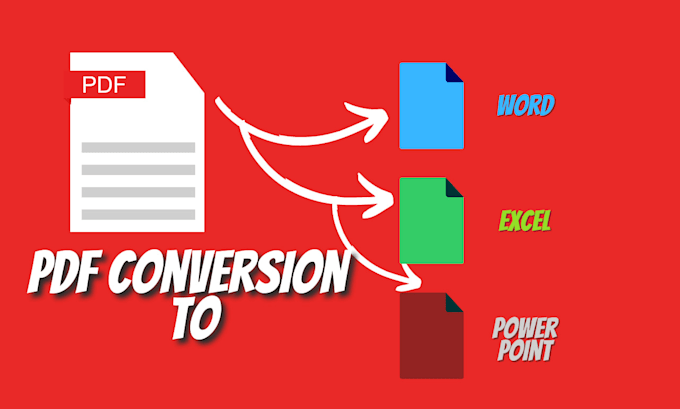 Pdf conversion to word, excel and powerpoint by Fahadali_ | Fiverr