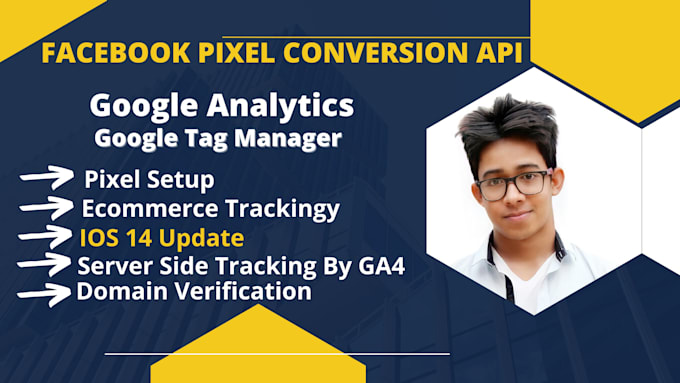 Setup or fix facebook conversion api with server side pixel ios 14 update by Nomandgm58 | Fiverr