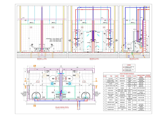 Draw 2d drawings from your hand sketch or any necessary file that you ...