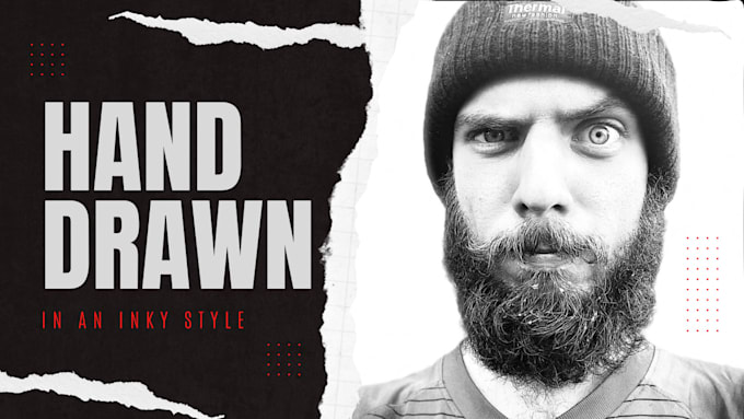 Hand draw your original idea, in an inky style by Weltatlas | Fiverr