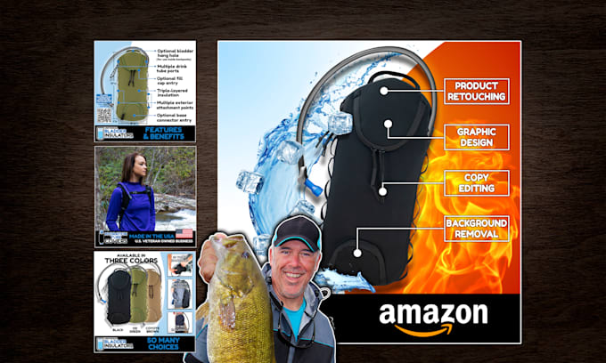 Design effective amazon infographic, product listing, lifestyle images ...