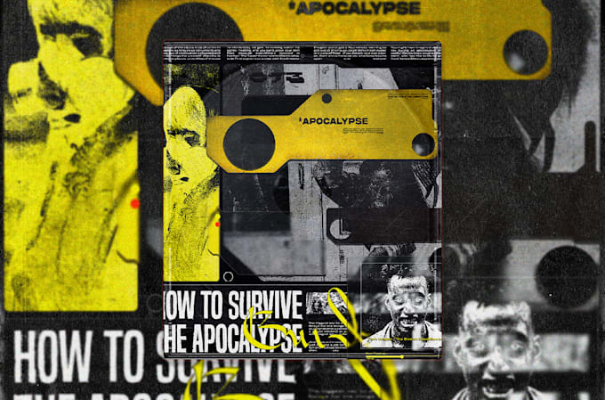 Design a trendy futuristic brutalism album cover design by Glenzgfx ...