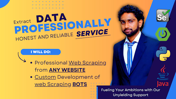 Provide expert web scraping, data extraction and custom bot by Chandikawije810 | Fiverr