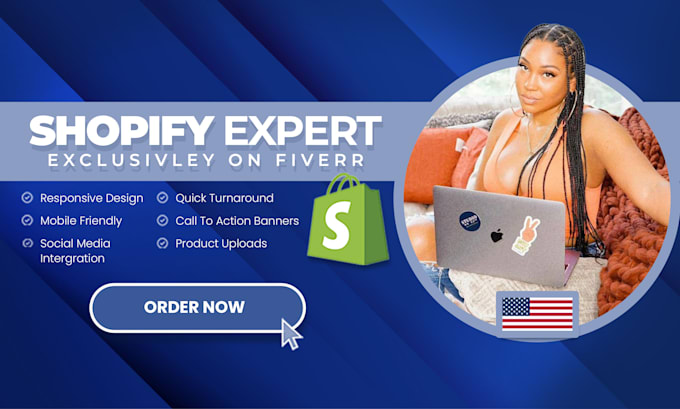 Build a modern shopify website design and commerce website by ...