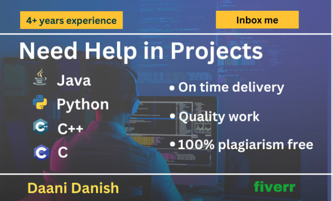 Do Projects In Python Java C Cpp And Javascript By Drsandhya Fiverr