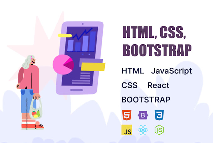 Html css, web programming, editing, psd to html by Temirovshukur | Fiverr