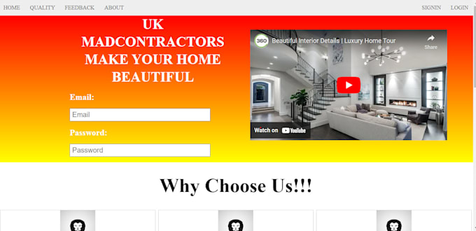 Design modern responsive website with html css by Mentor003 | Fiverr