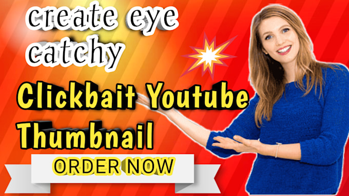 Create eye catchy,clickbait youtube thumbnail by Annupri | Fiverr