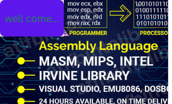 Do masm x86 mips irvine library assembly language projects by ... Do masm x86 mips irvine library assembly language projects by ...