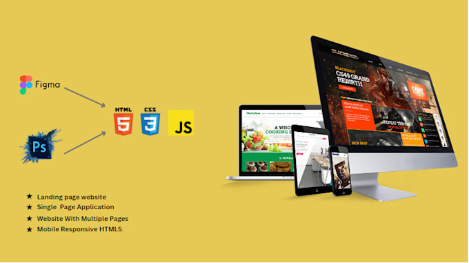 Convert figma, psd, sketch to html by Kostjafomichev | Fiverr