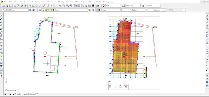 Make topographic survey maps, contours, and d drawing by Kabilan_1 | Fiverr