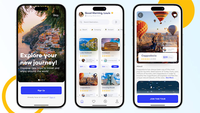 Do mobile app ui ux design for ios and android with figma by Atkndl ...