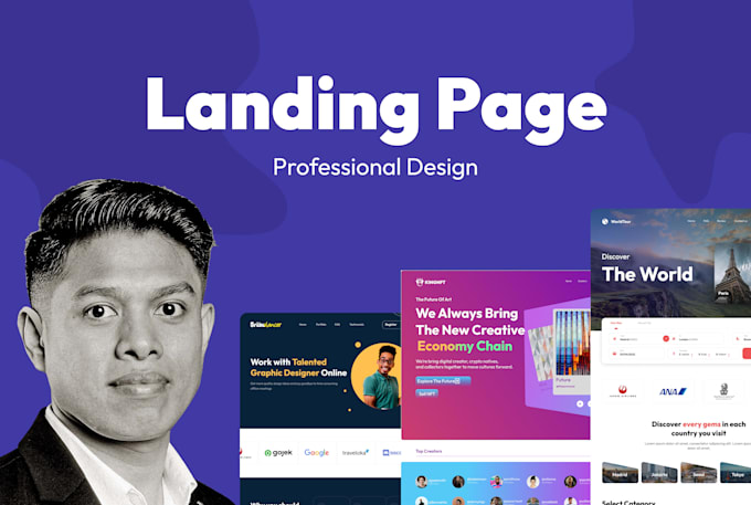 Design a creative landing page for your business by Albertalvian | Fiverr