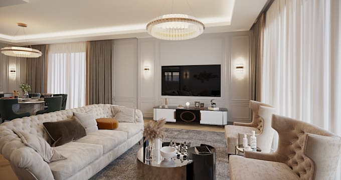 Create realistic interior renders in 3ds max by Muratsunbul | Fiverr