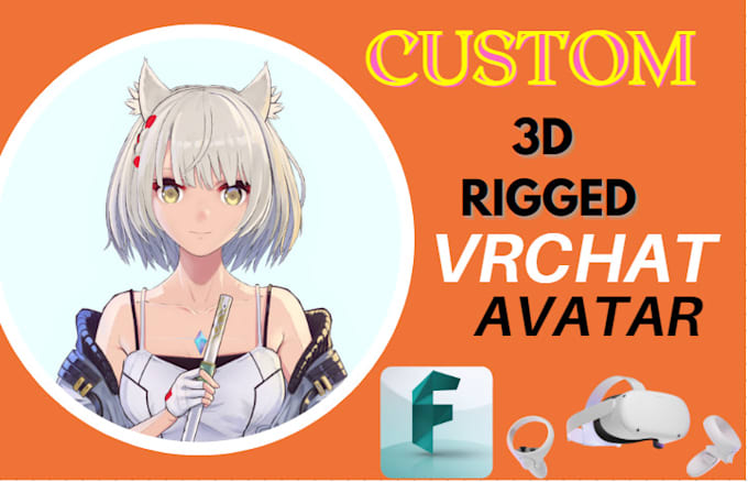Custom vr chat avatar vrchat avatar 3d model and vrchat for your ...