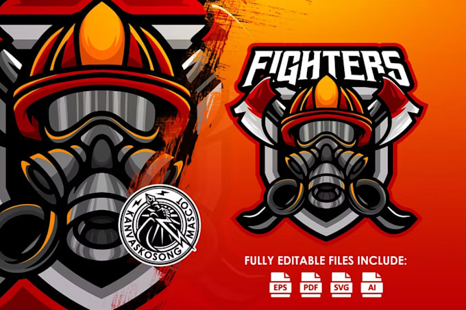 Design creative firefighter logo design with express deliver by Benton ...