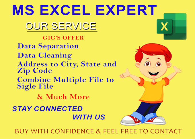 Separate Clean Merge The Data In Ms Excel By Exceladda247 Fiverr