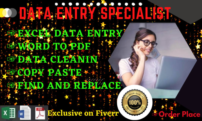 Do excel data entry, world to pdf, data entry copy paste job by ...