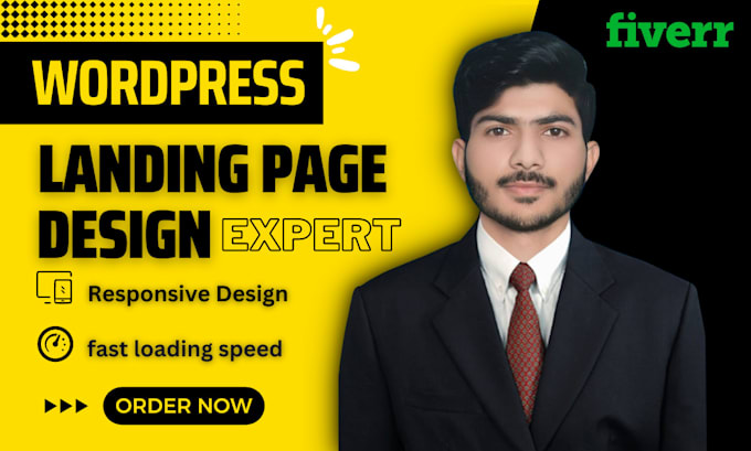 Create wordpress landing page design by Mzeeshan107 | Fiverr