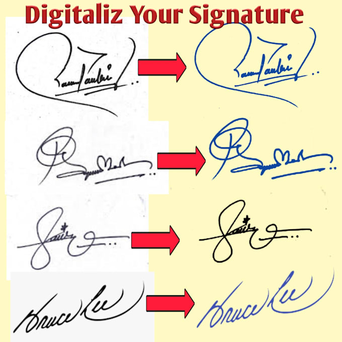 Digitize your signature in vector format in 2 hrs by Mrbtk2 | Fiverr