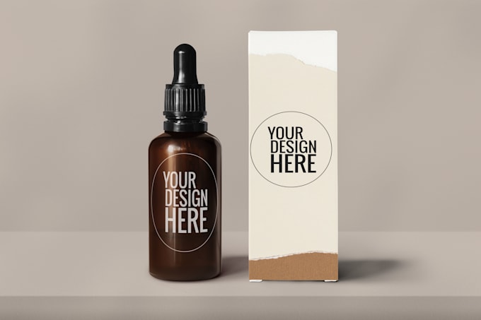 Design labels and do realistic 3d mockups for your products by Rbimzz ...