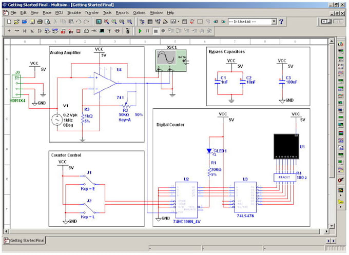 Create electronics design on multisim ,proteus, and fpga by Anmol19es ...