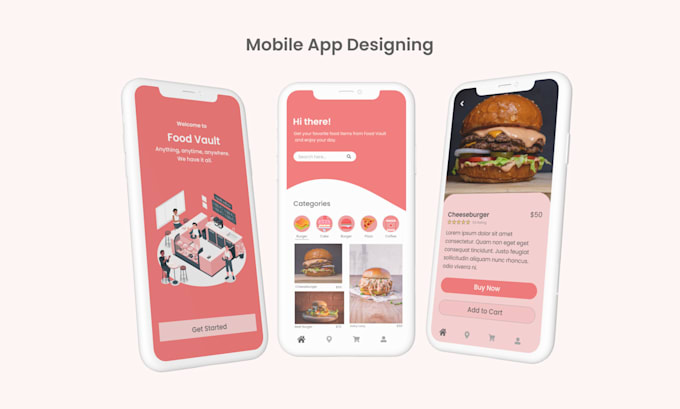 Design mobile app screens in figma by Zofishanmaqb206 | Fiverr