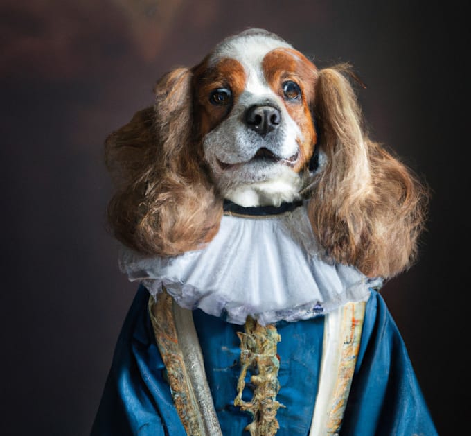 Transform your pet into royalty with a royal suit portrait by ...