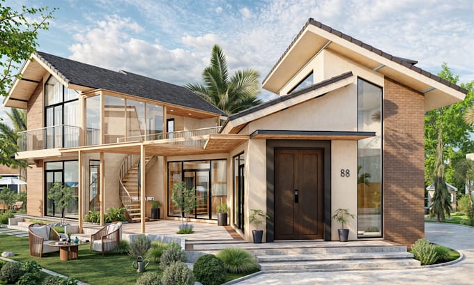 Do realistic architectural visualization and modeling by Arslanahmad96 | Fiverr