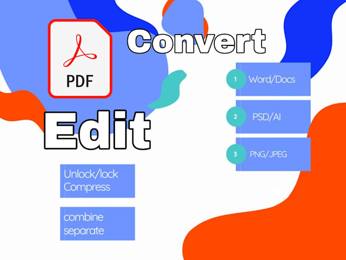 Convert your pdf file to word, html, jpeg, png, psd, ai by Hassan7bm ...