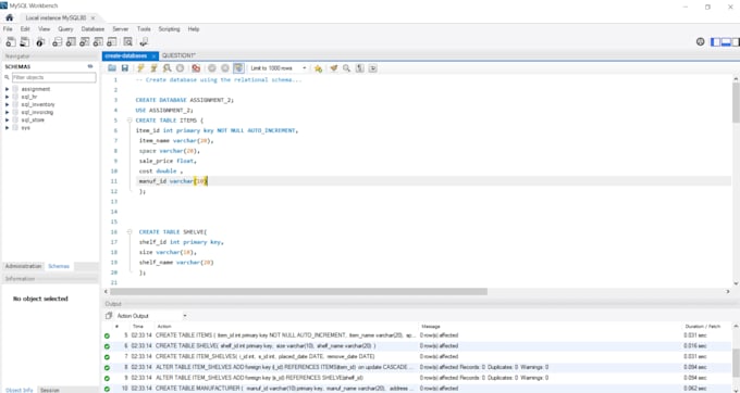 Draw er diagram, relational schema and mysql query by Mazhar_1234 | Fiverr
