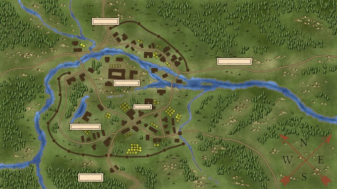 Create a custom city or town map by Redpawncrafts | Fiverr