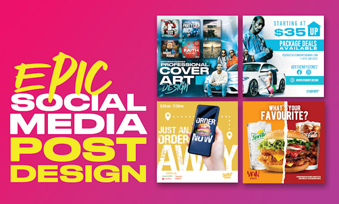 Design attractive social media posts facebook post ads by Dzinebysleepy ...